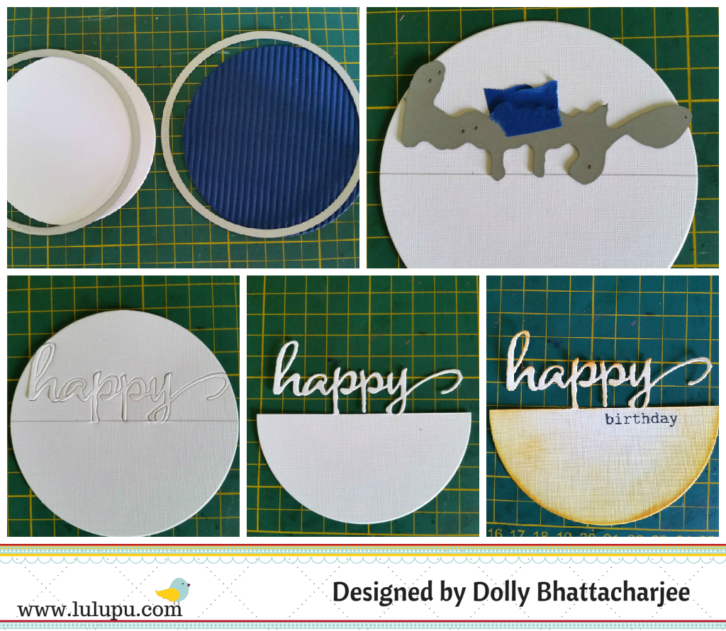 Lulupu - The Craft Lounge: Circle Shaped Card + Tutorial