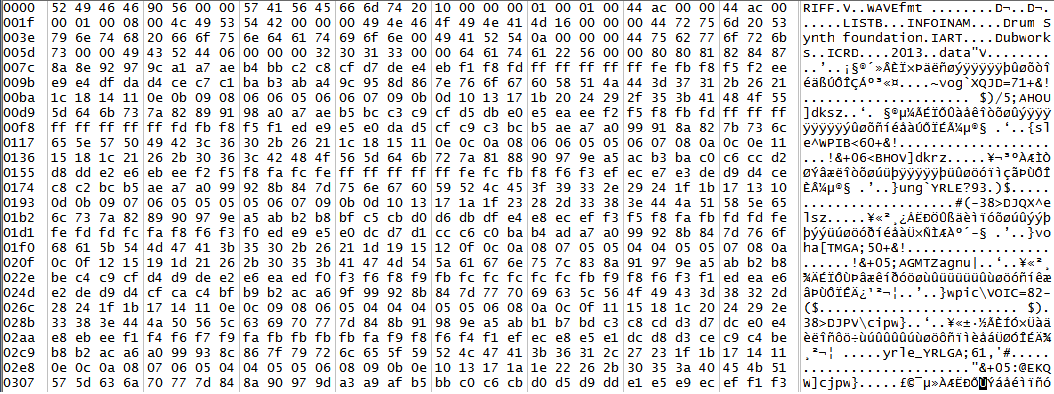 Dubworks: WAV file format and brief intro into its structure