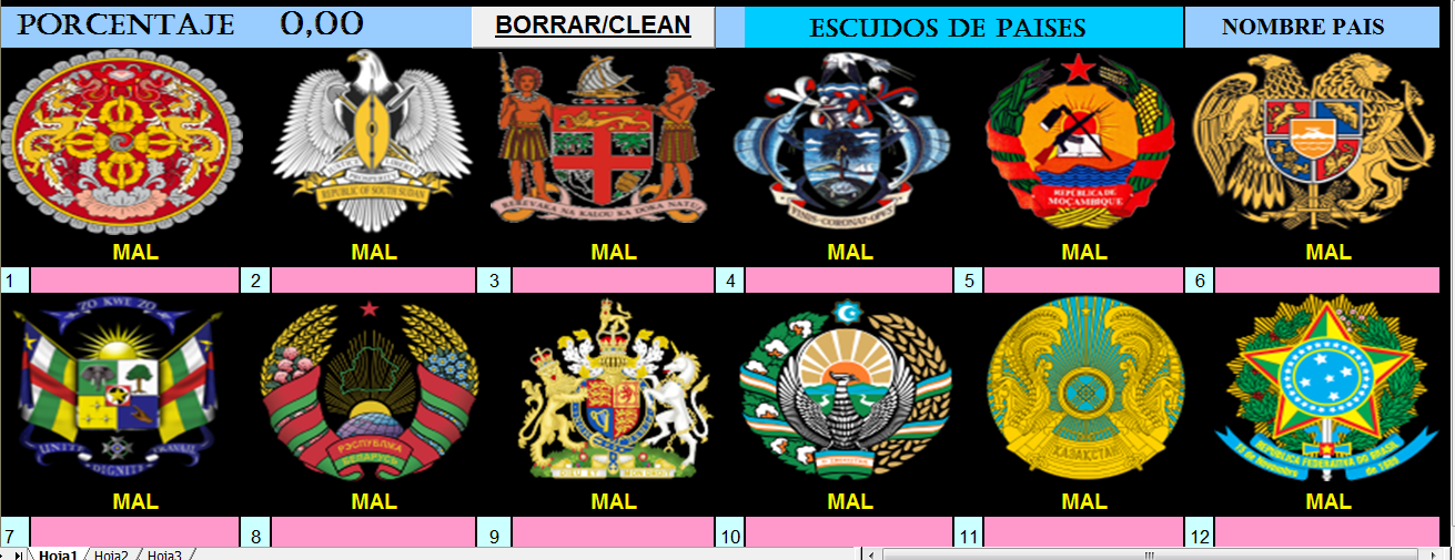 100 ESCUDOS DE PAISES- 100 PICS OF COUNTRIES EMBLEMS