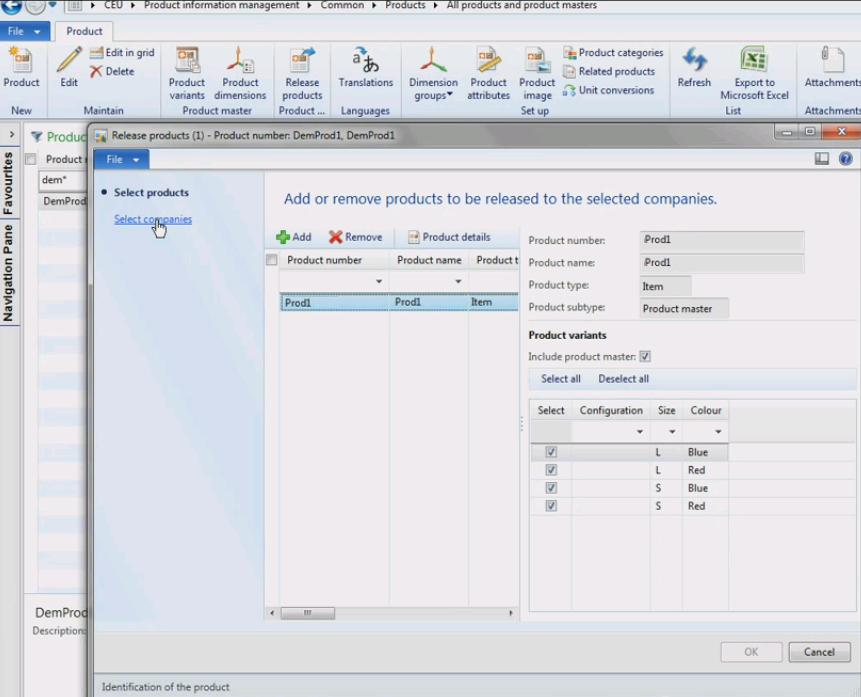 Axapta Advisor for Technical and Functional: Product Master in ...