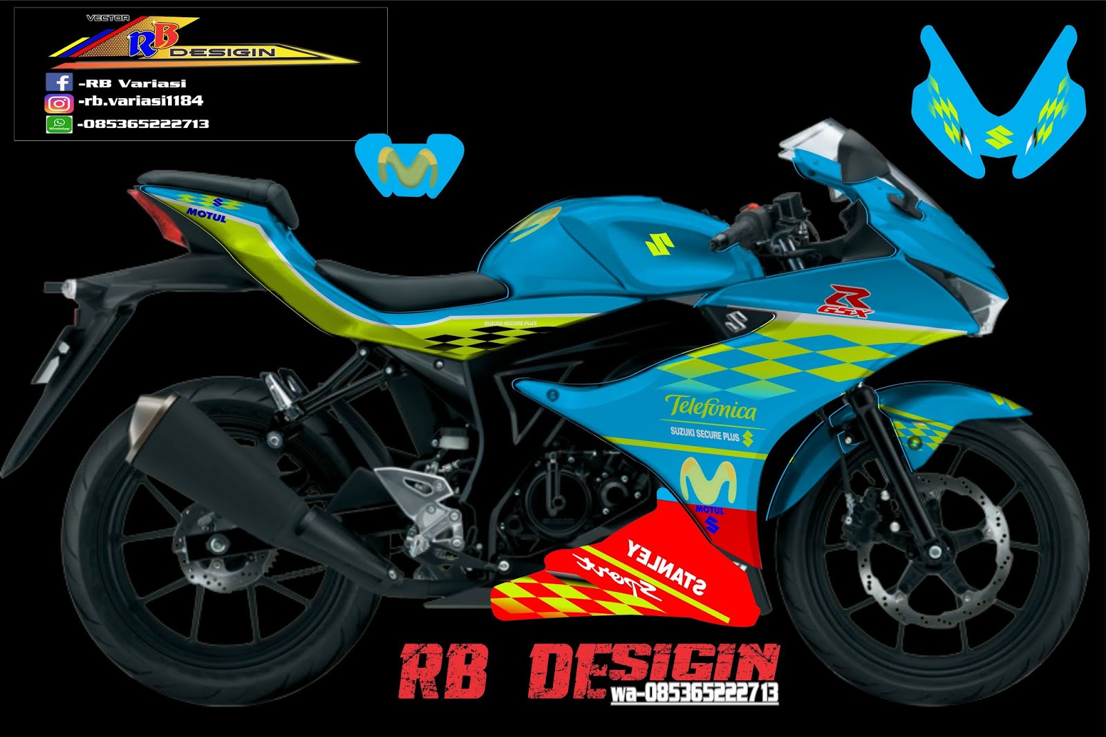 decal striping custom rb variasi batam: decal suzuki gsx