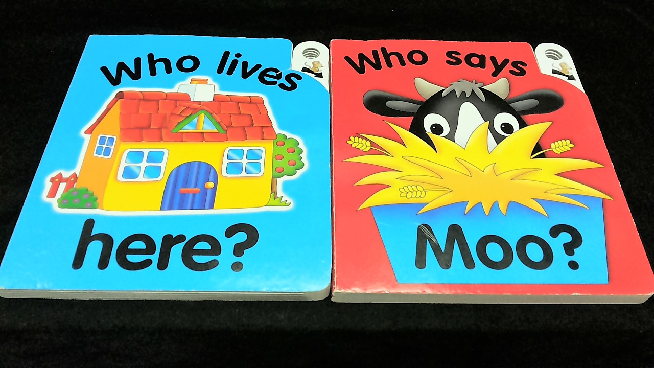 Kid Books Blog: 268.Who lives here? / Who says Moo?