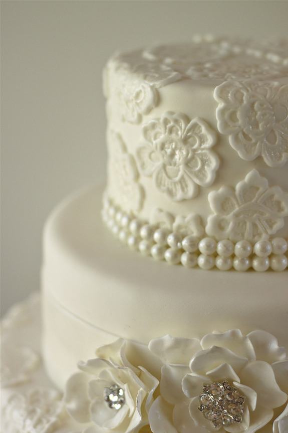 Jade & Michael’s Gown Inspired Wedding Cake