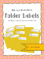 Common Core State Standards Folder Labels | Teaching With Ninjanuity
