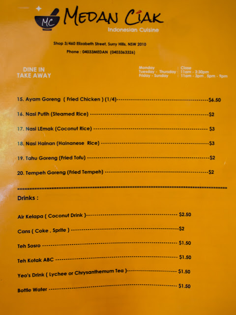 B-Kyu: Medan Ciak - Indonesian ~ Surry Hills