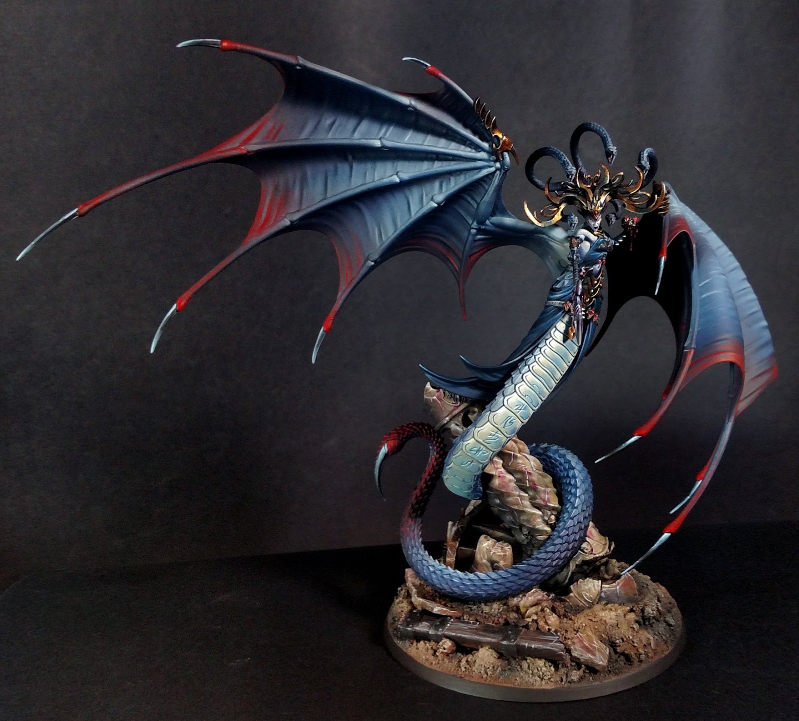 samson minis: Finished! Morathi the Shadow Queen