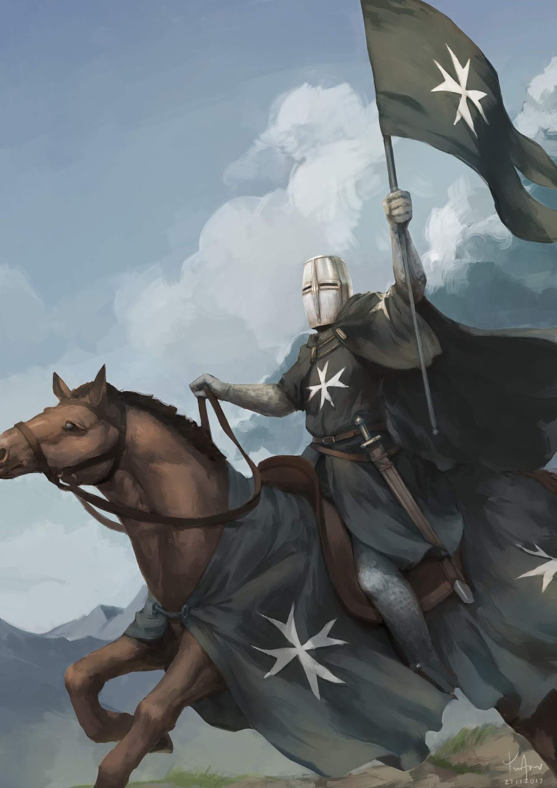 Art medieval knight - railsalo