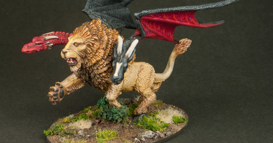 Belched from the Depths: Unknown Painter: Ral Partha AD&D Chimera