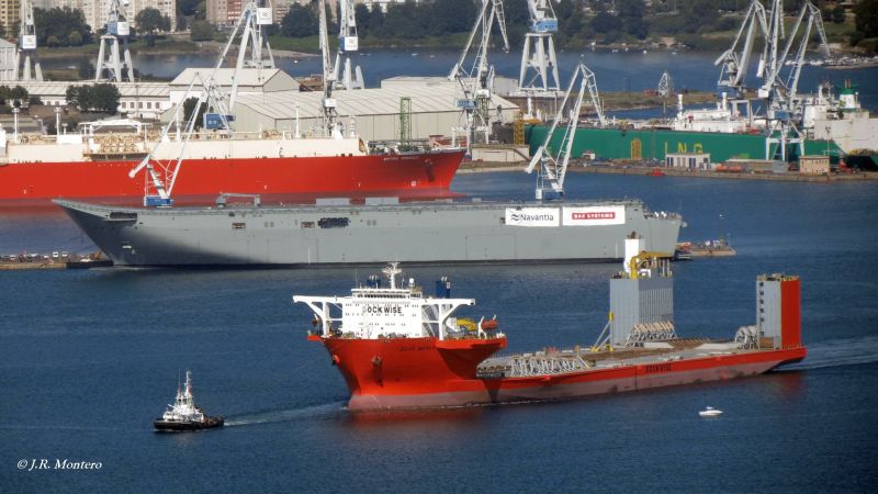 DEFENSE STUDIES: LHD Canberra Hull to be Carried on Heavy Transport Vessel