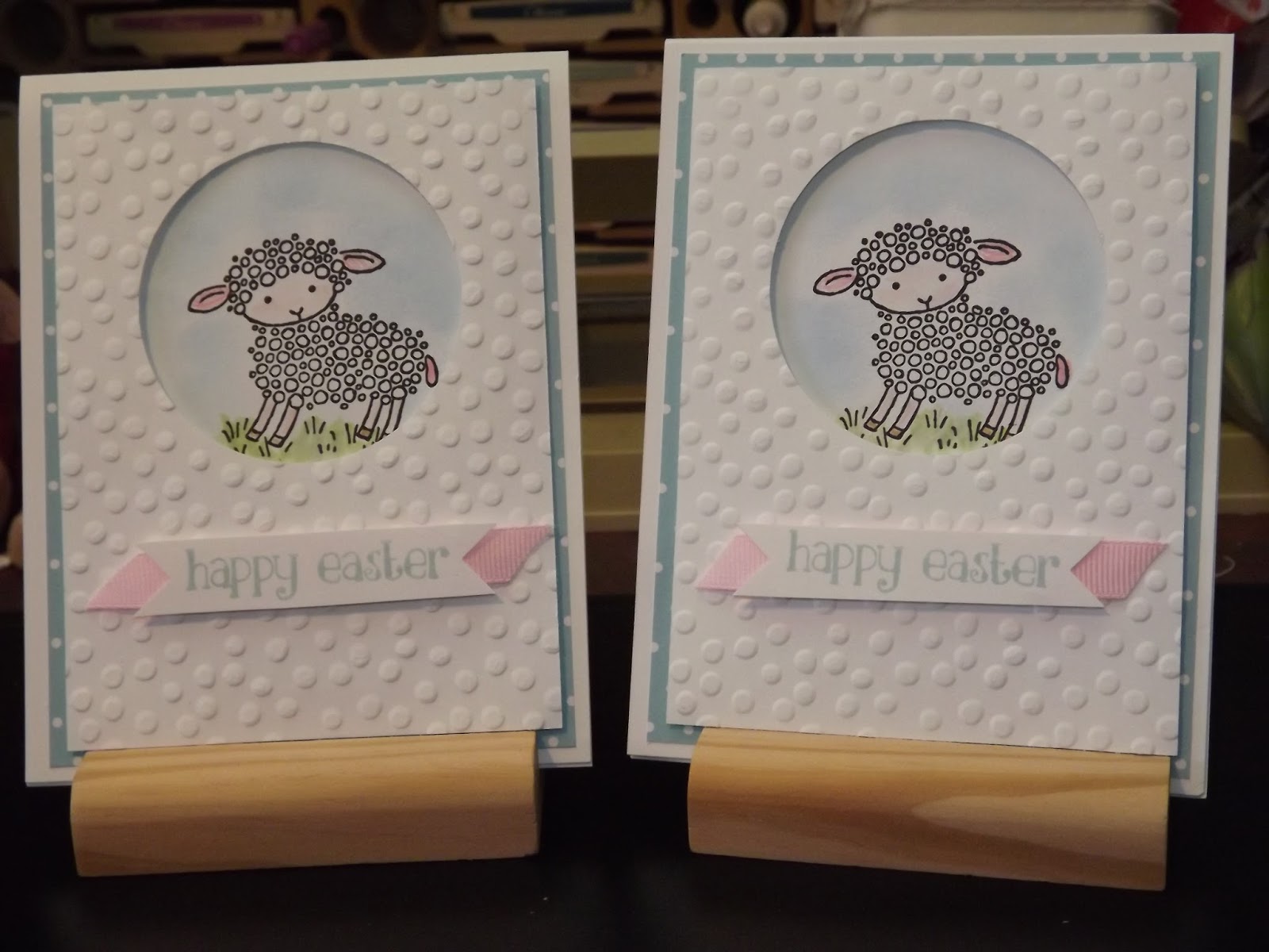 Nanny's Pansy Patch: Easter Lamb Card