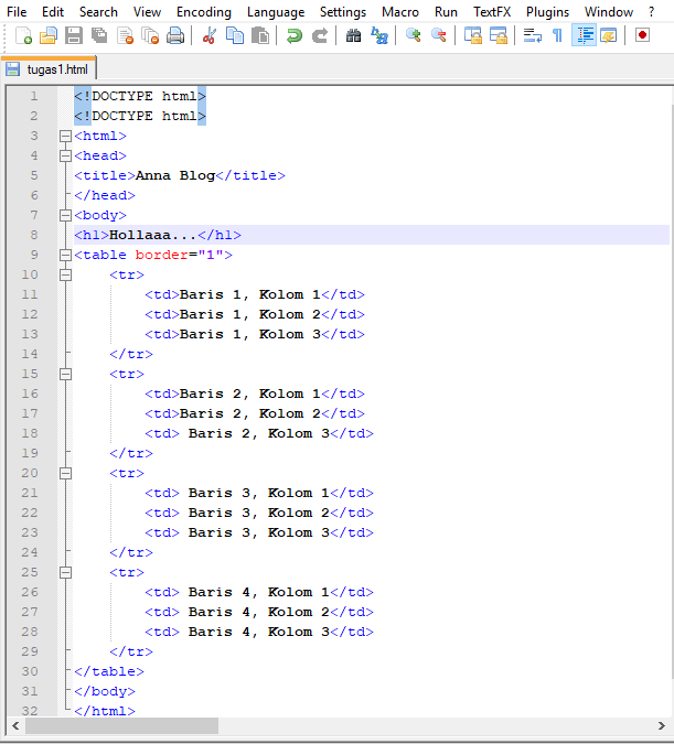 Cara Membuat Website Berbasis html dengan notepad++