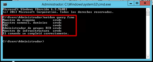 Pantallazos.es: Active Directory: Transferir funciones FSMO mediante ...