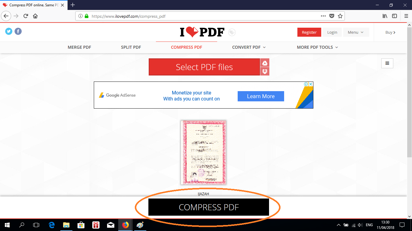 Cara Memperkecil File PDF secara OnLine - PUSAT CARA CARA