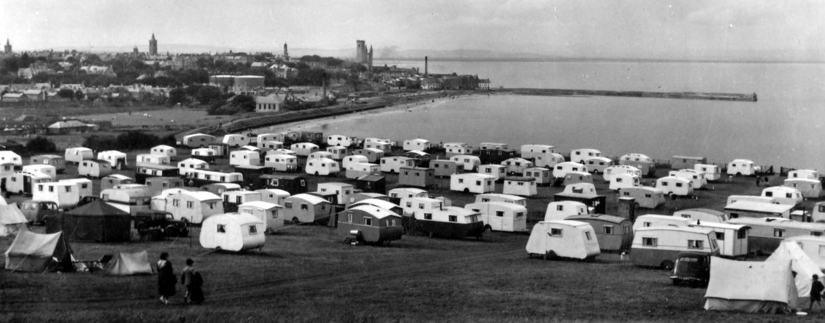 Tour Scotland: Old Photograph Kinkell Braes Caravan Site St Andrews ...