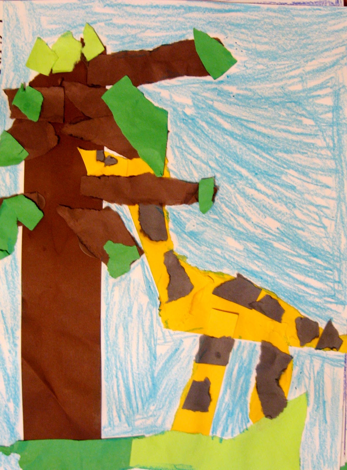 Art Matters: Torn Paper Animals (And a spooky picture)