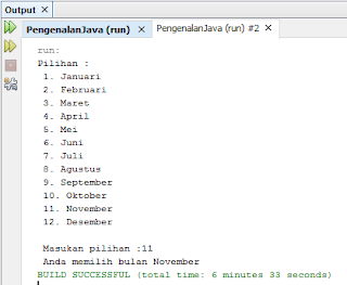 Program menggunakan switch untuk menentukan bulan di Java | Download ...
