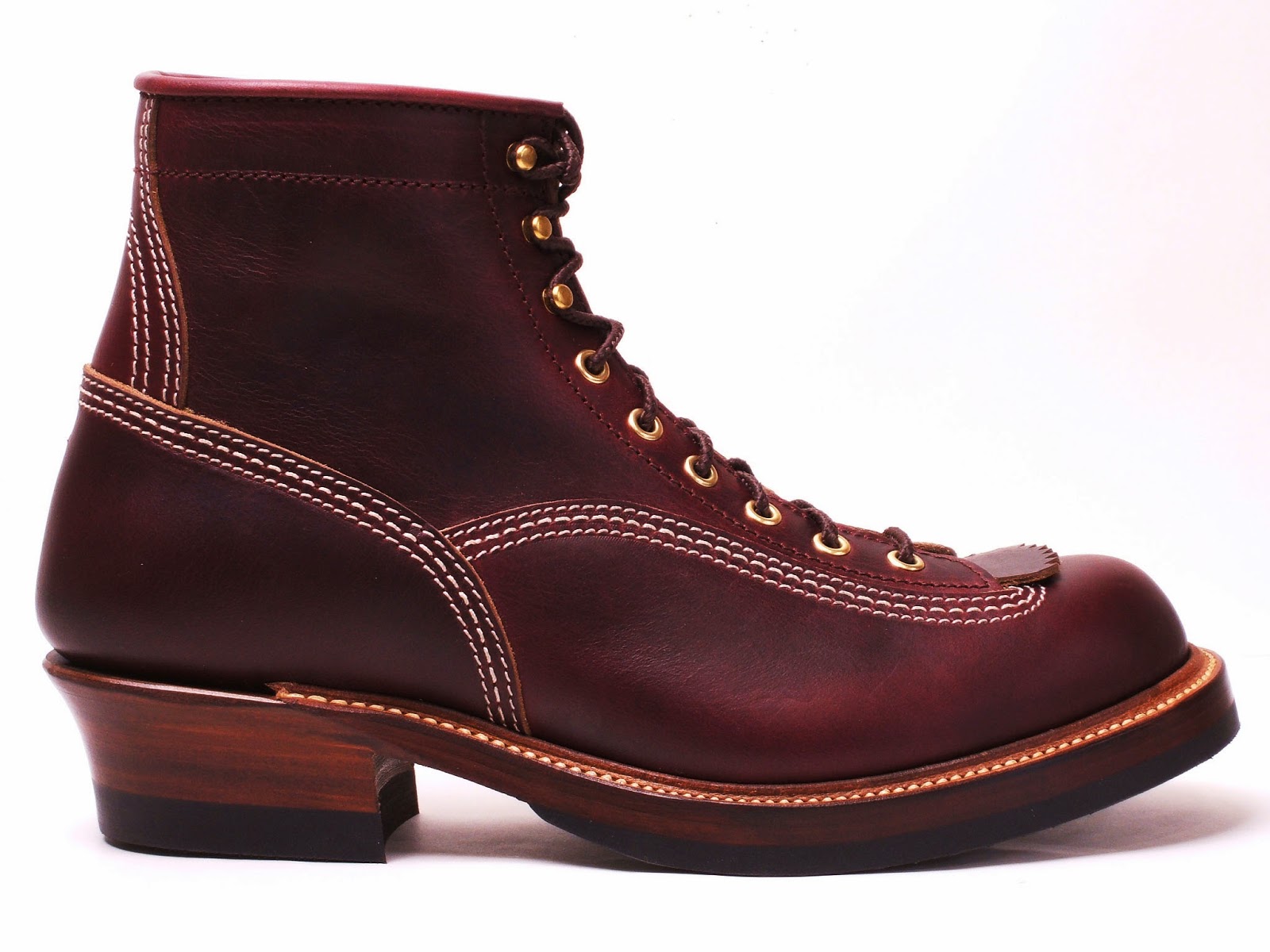 Vintage Engineer Boots: JOHN LOFGREN & CO. "DONKEY PUNCHER" LOGGER BOOTS