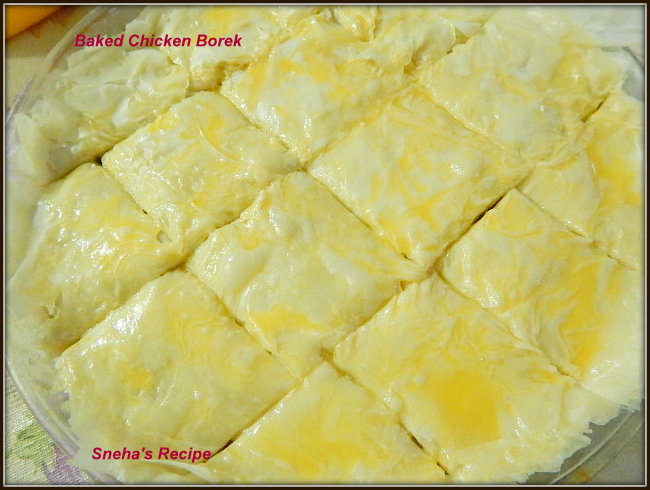 Baked Chicken Borek#Foodieextravaganza - Sneha's Recipe