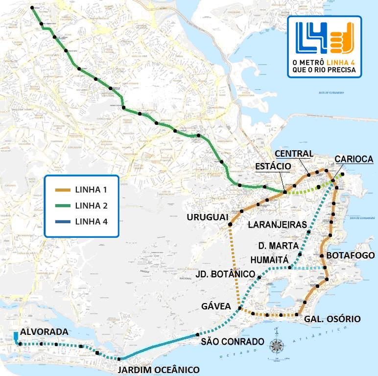 BLOG DO VINÍCIUS ASSUMPÇÃO: METRÔ LINHA 4 QUE O RIO PRECISA