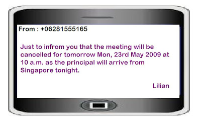 Latihan Soal Short Message - Kerja Online Aisah Bahasa Inggris SMP