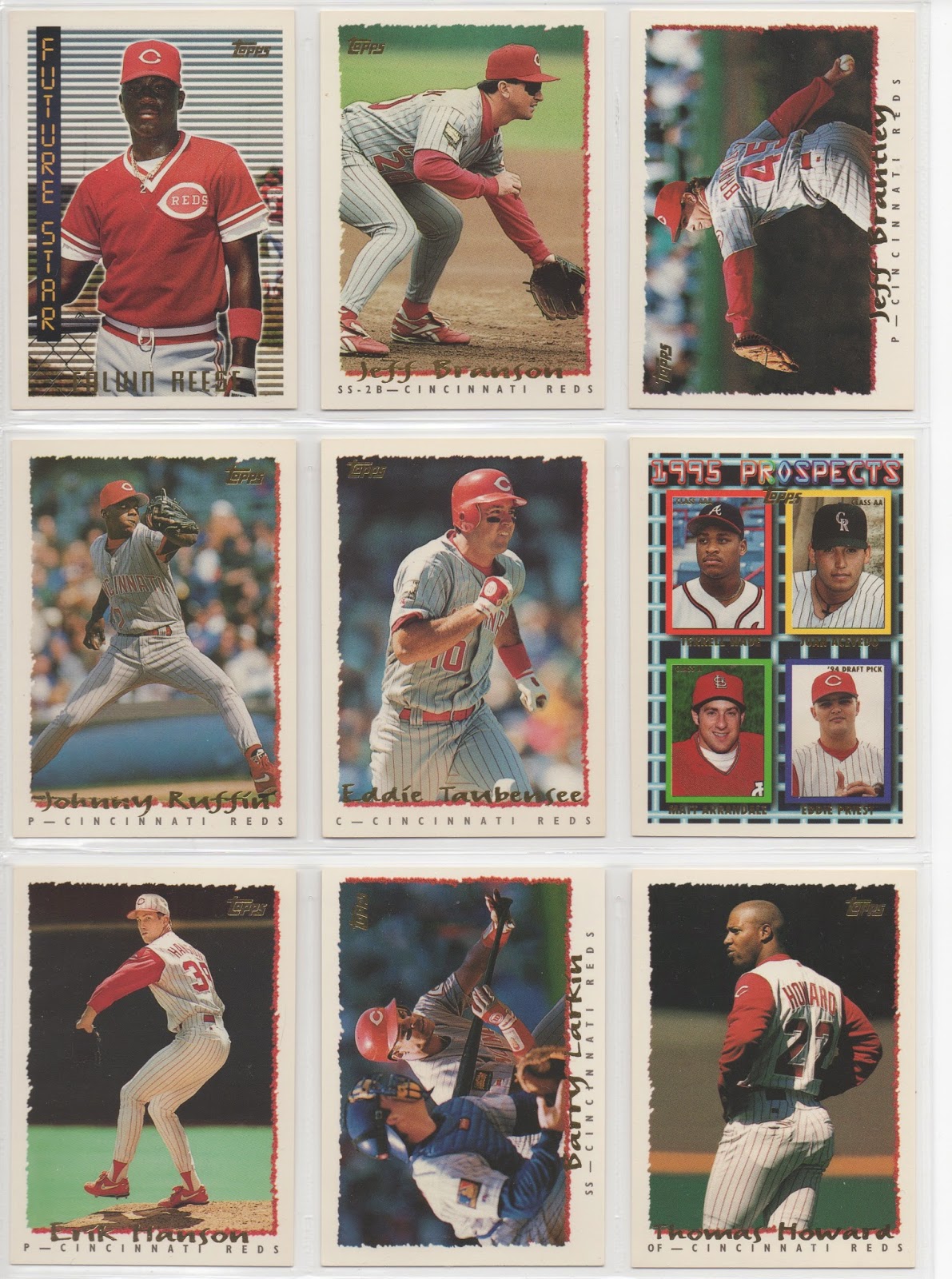 Cincinnati Reds Baseball Card Collector: 1995 Topps Cincinnati Reds ...