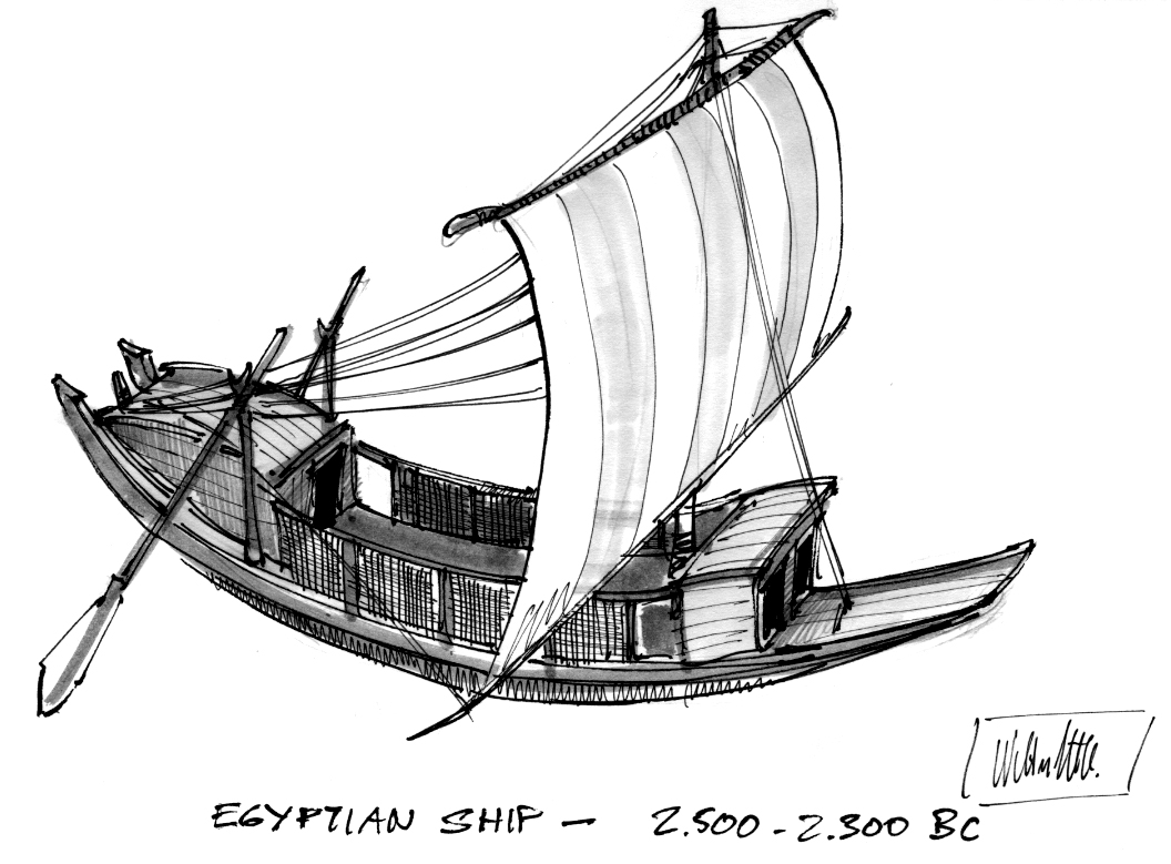 The scifi papers: Egyptian ship (2,500-2,300BC)
