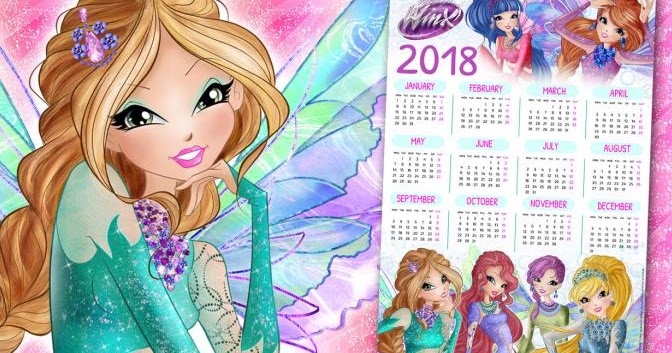 Calendario 2018 de World Of Winx ~ My Winx Club-Pretty!*.
