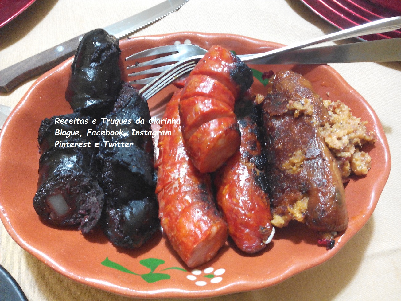 Receitas e Truques da Clarinha: Enchidos assados em tequilla