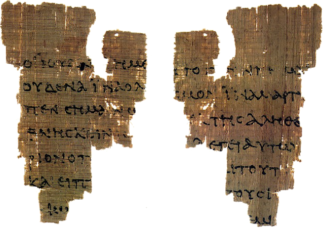· Manuscritos En El Tiempo · · Papiro P52 O Papiro Biblioteca Rylands