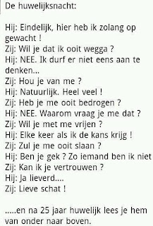 Droge humor: Grappige cartoons; 25 jaar huwelijk...