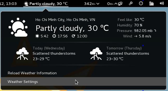 Ultra Random Thoughts: 3 Cool ways to get Weather Updates on Mantis