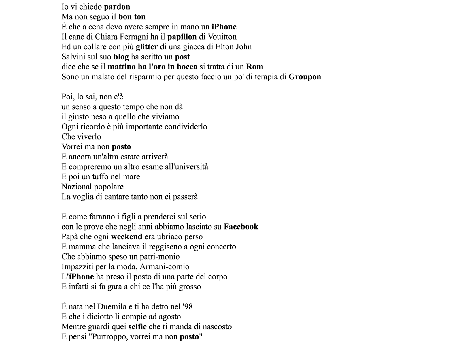 L'ITALII: Pause e Note