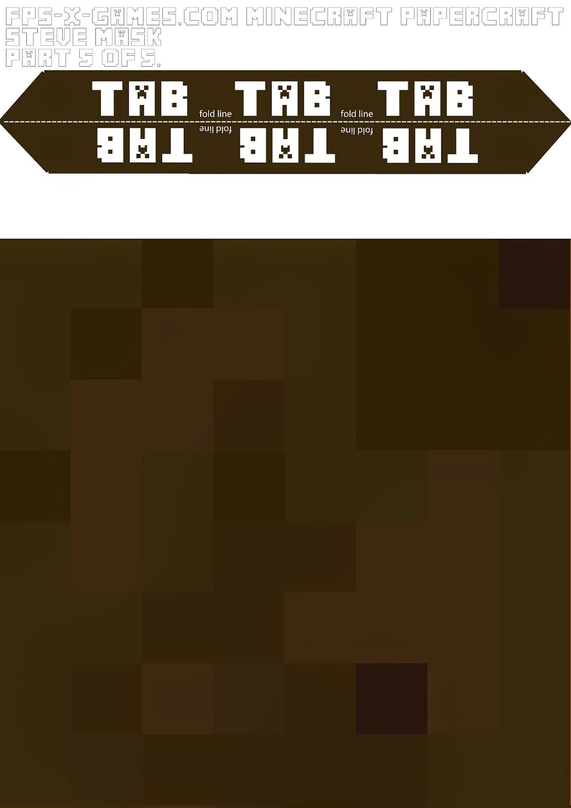 Máscaras de Minecraft para Imprimir Gratis. - Ideas y material gratis ...