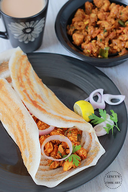 Chicken Masala Dosa ~ Lincy's Cook Art