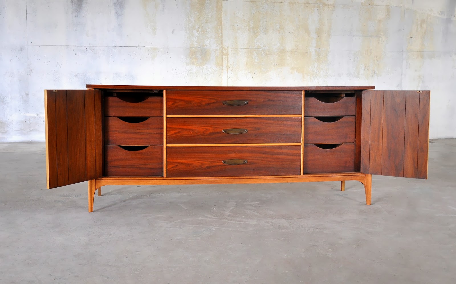 SELECT MODERN: Kent-Coffey Triple Dresser Credenza