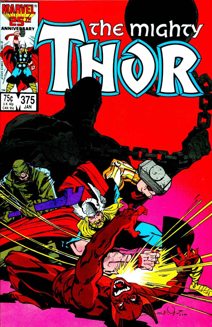 Thor #375 - Walt Simonson cover - Pencil Ink