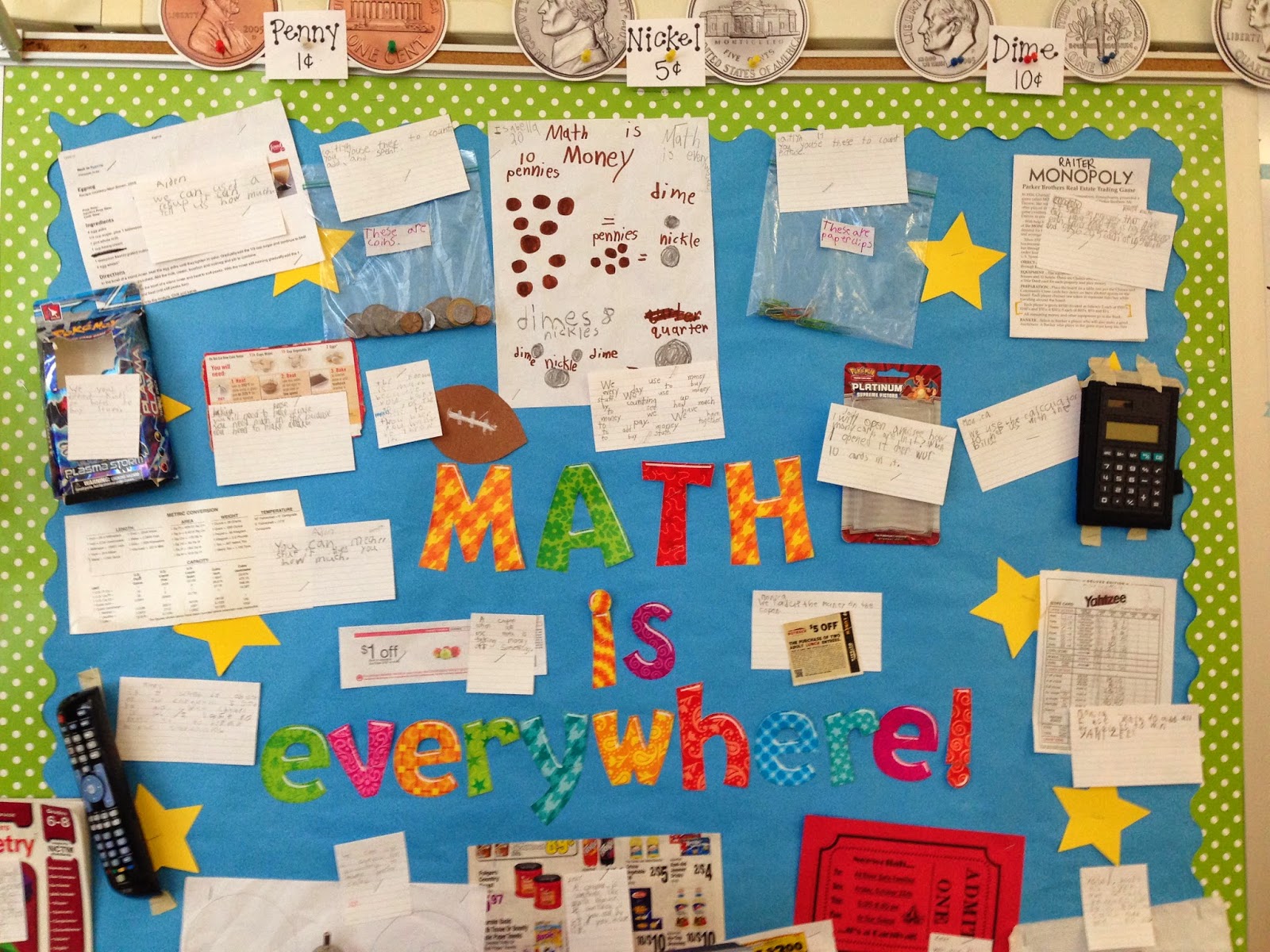 Math is everywhere bulliten board | Math is everywhere, Interactive ...