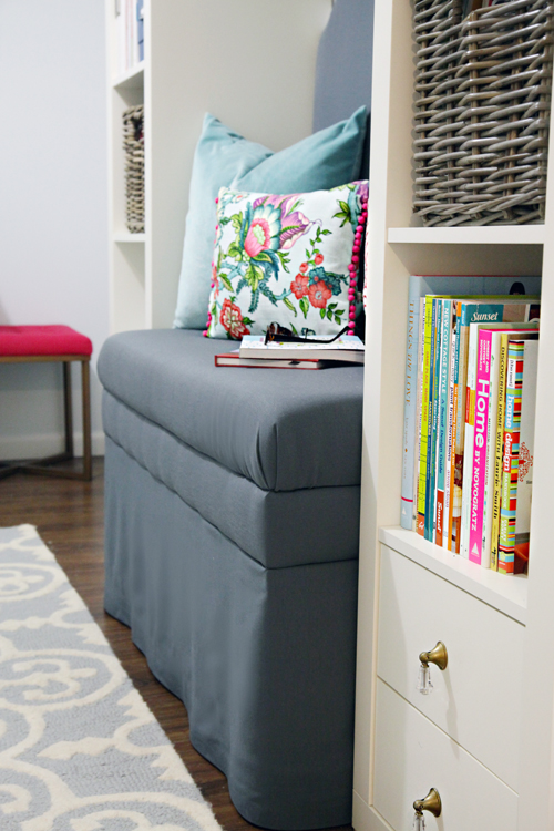 IHeart Organizing: Studio Update: DIY Built-In Bench