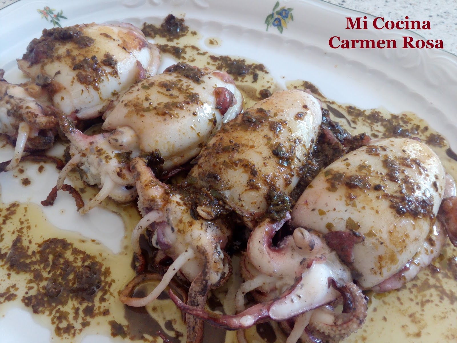 JIBIAS A LA PLANCHA CON SU JUGO EN SALSA DE ADOBILLO | Mi Cocina