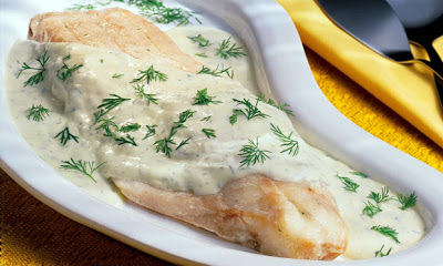 Peixaria Sta Marcelina: Badejo com molho temperado.