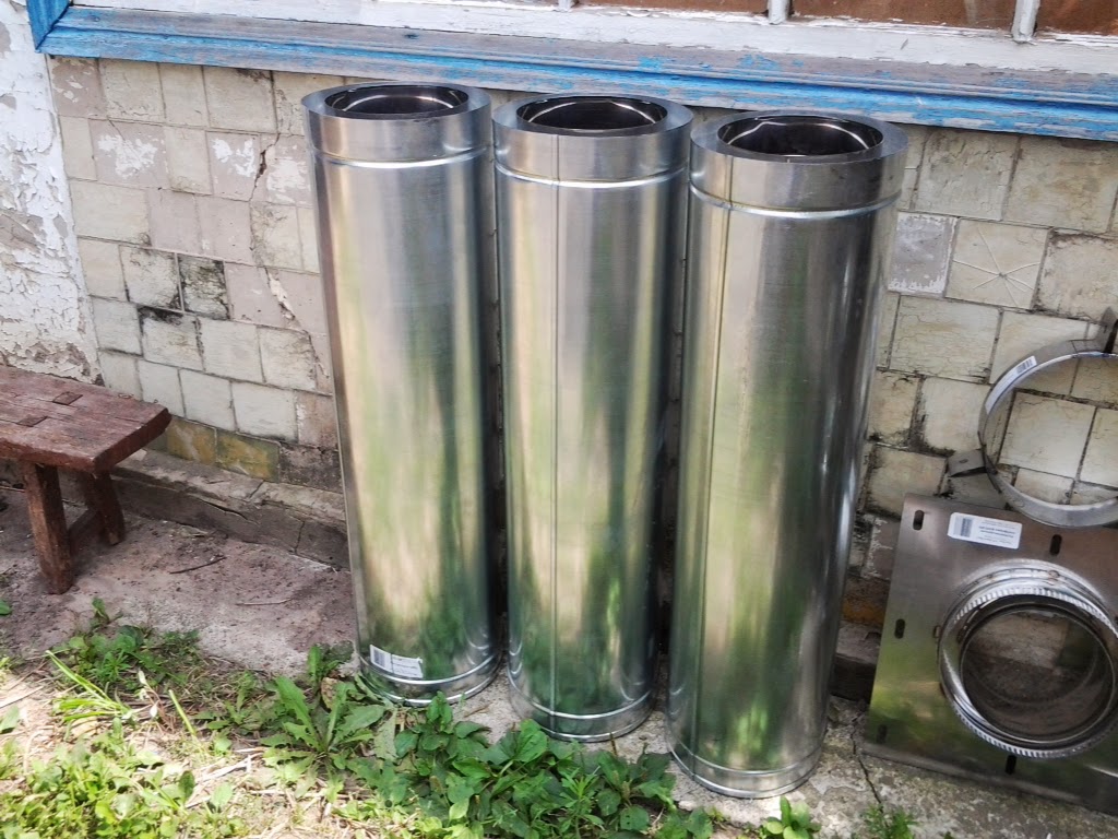 Жизнь в украинской деревне: Комплект труб для приставного вентканала