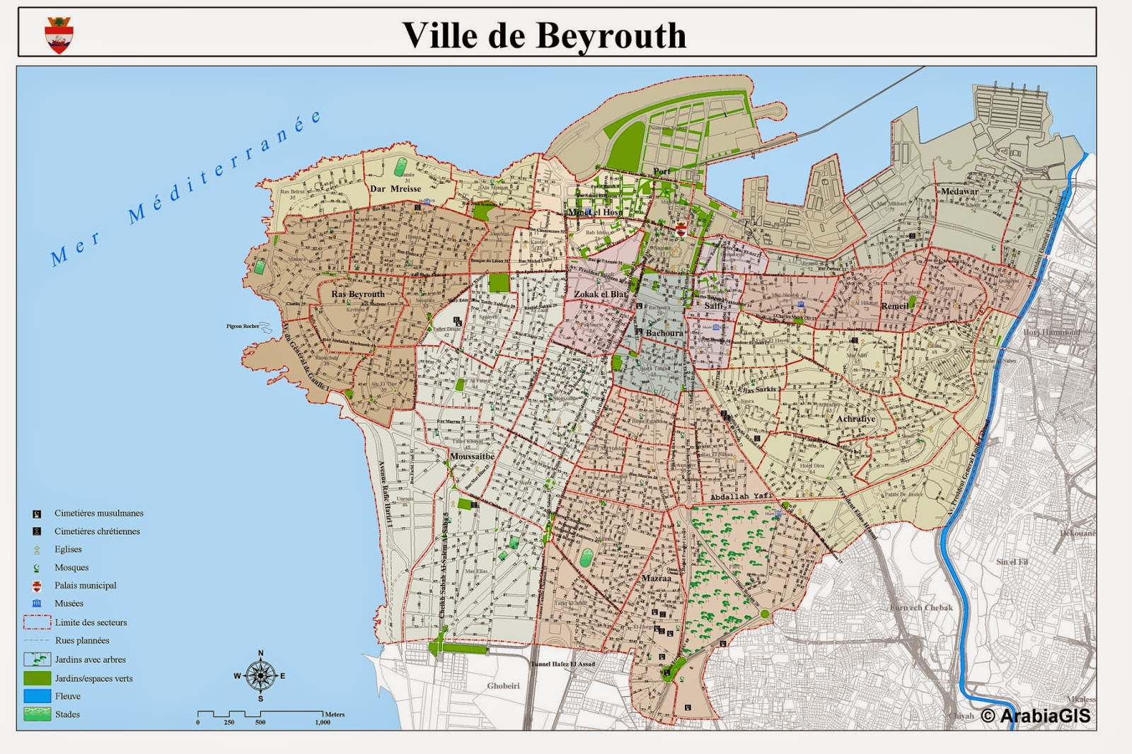 Map: Beirut City