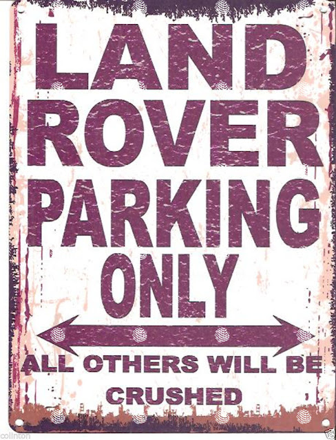 Landrover Defender: LAND ROVER METAL PARKING SIGN RETRO VINTAGE STYLE ...