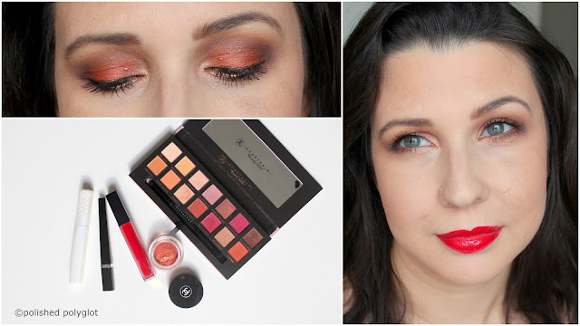 Makeup │Look for Fall in Orange and Red [Monday Shadow Challenge ...
