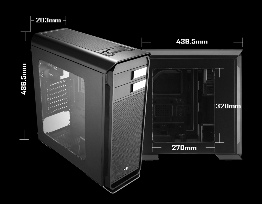 [REVIEW - THÙNG MÁY] Aerocool Aero-500 black: ngon lành với 3 quạt và ...