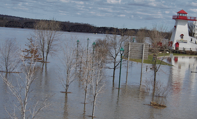 Animated gifs of 2018 Fredericton spring flood - Adi's Blog