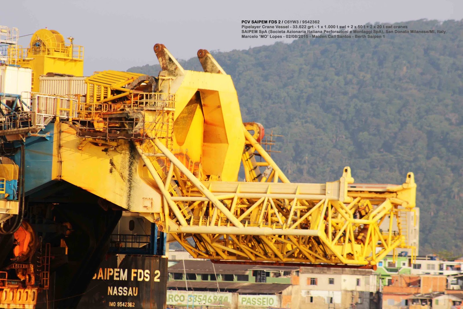 Santos Shiplovers: PCV Saipem FDS 2 / C6YW3 - Maiden Call Santos ...