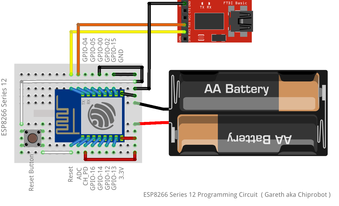 Microcontroller: FTDI232 to Esp8266