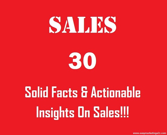 Sales: 30 Insights & Solid Facts - Easy Marketing A2Z
