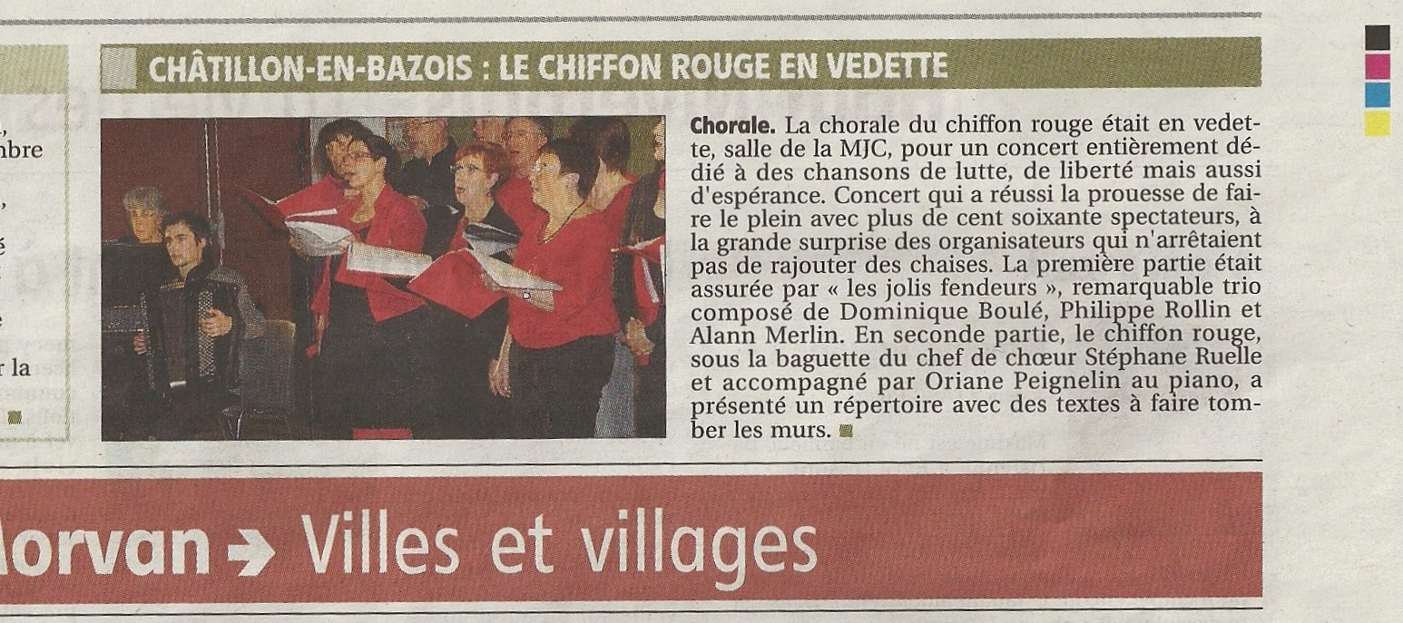 LE CHIFFON ROUGE: Revue de presse